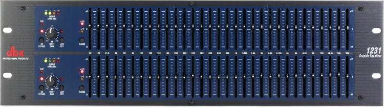 DBX 1231 Dual 31-band Graphic Equalizer – AVGear.com
