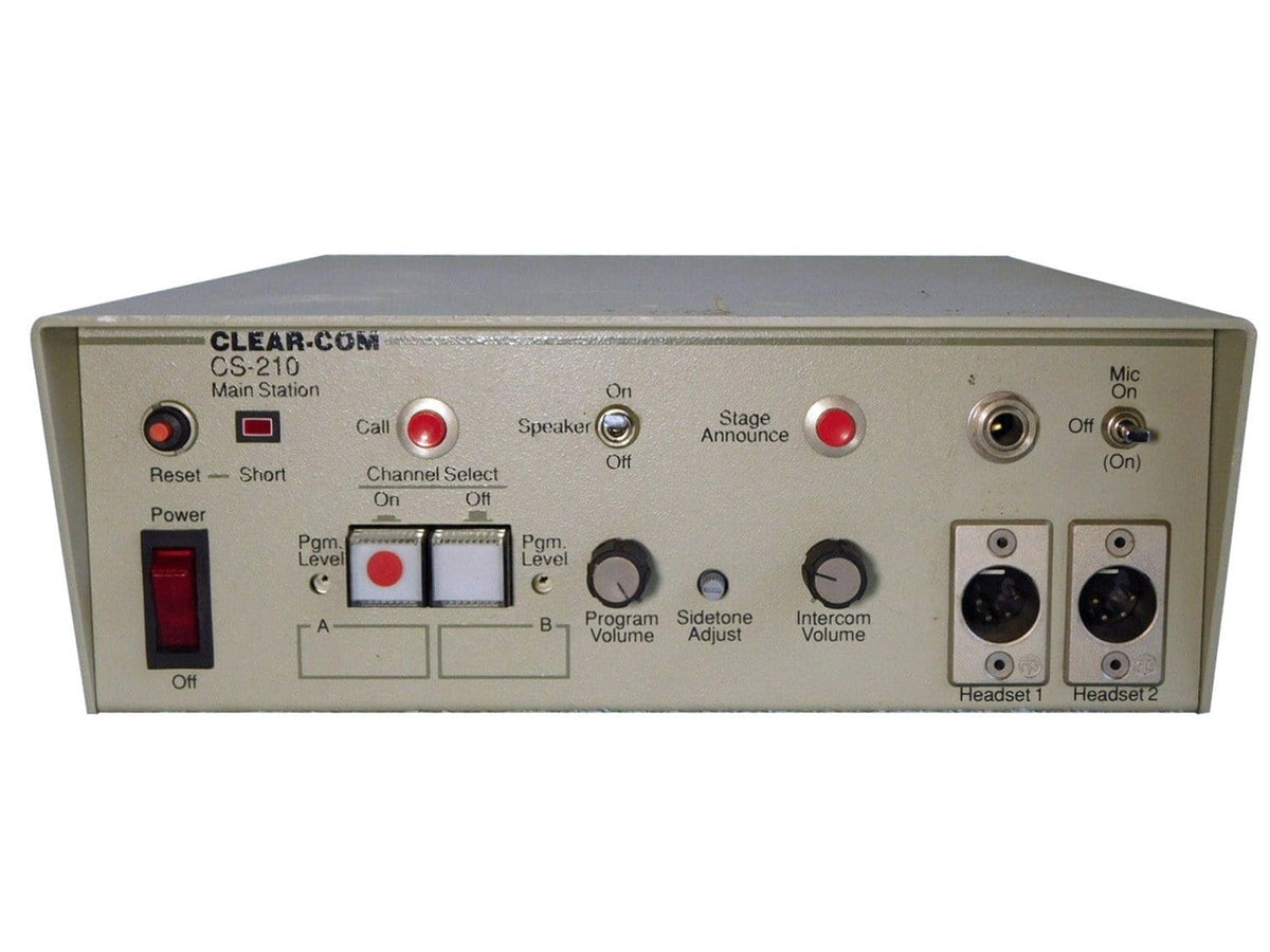 Clear-Com CS-210 2-Channel Intercom Master – AVGear.com