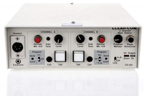 Clear-Com CS-222 2-Channel Main Station – AVGear.com