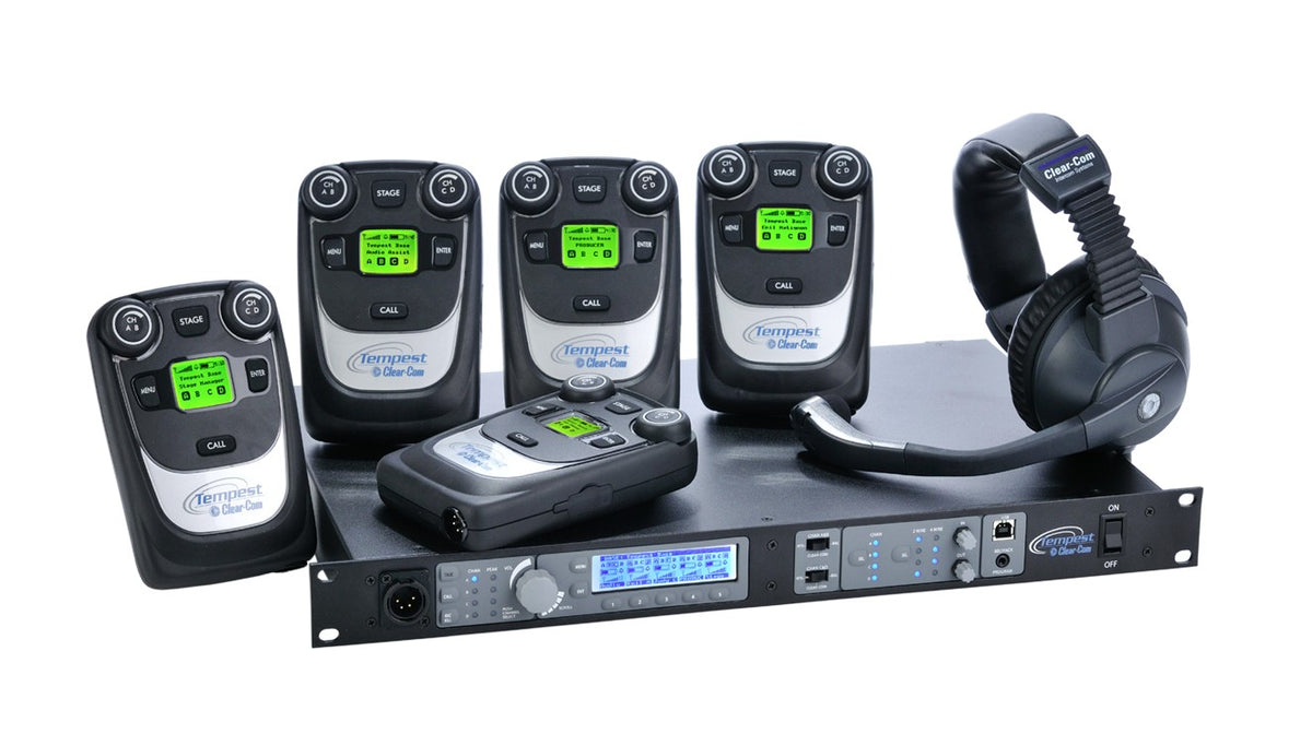 Clear-Com TMB22509INCC Tempest 900 4-Channel 900MHz Wireless Intercom ...