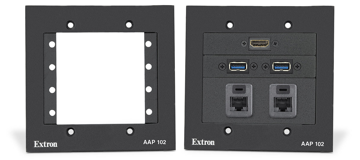 Extron AAP 102 Two-Gang AV Connectivity Mounting Frame – AVGear.com