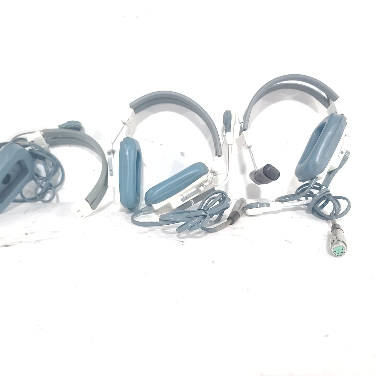 (3) Telex 2400 Aviation Pilot Headsets w/ Dynamic Microphone - Retro B ...