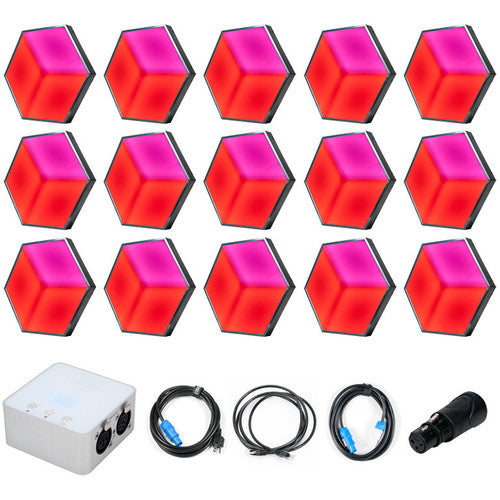 ADJ 3D VISION PLUS SYS 2 with 15 Vision Panels, MyDMX Software, and Ca ...