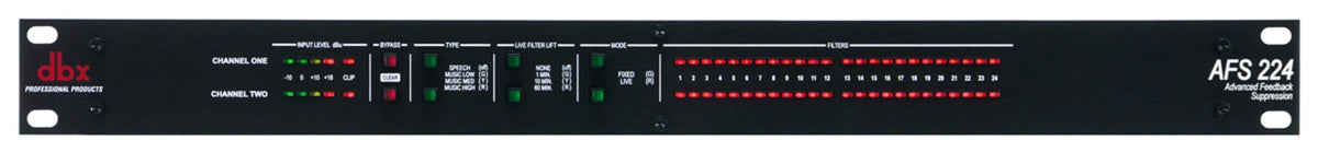 DBX AFS224 Two-Channel Advanced Feedback Suppression Processor – AVGear.com
