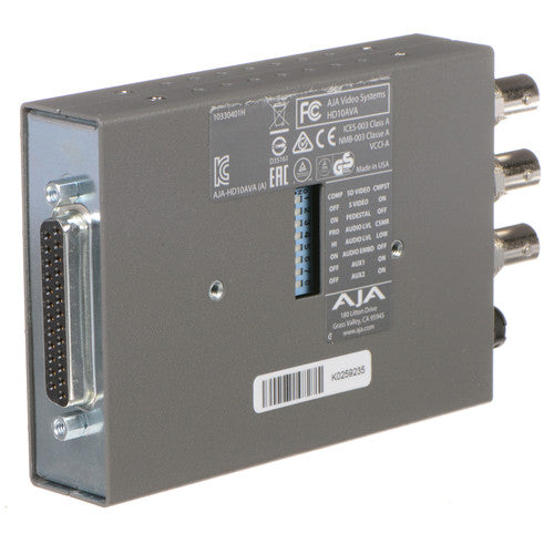 AJA HD10AVA HD/SD Analog and Digital Audio/Video Mini-Converter ...