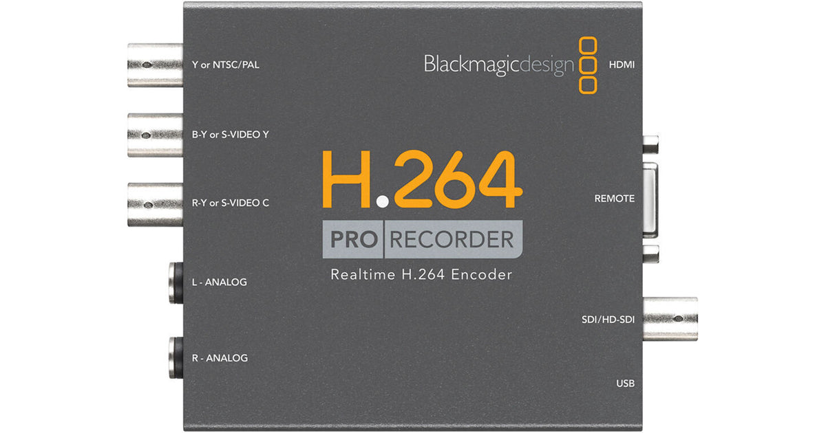 Blackmagic Design H.264 PRO Realtime SDI HDMI Recorder – AVGear.com