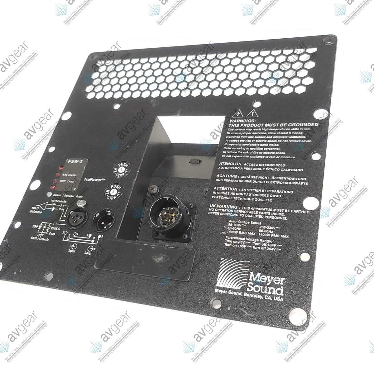 Meyer Sound MP-2 1240W Amplifier Panel for PSW-2 Speaker (Connectors O ...