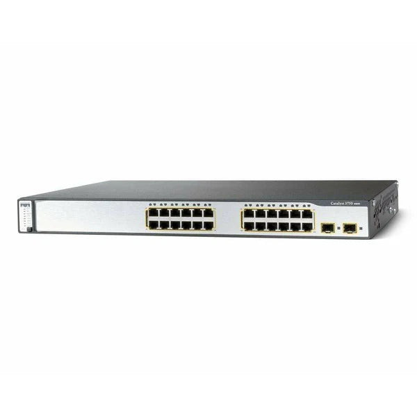 Cisco Catalyst 3750 24-Port Ethernet Switch w/ (2) SFP Slots – AVGear.com