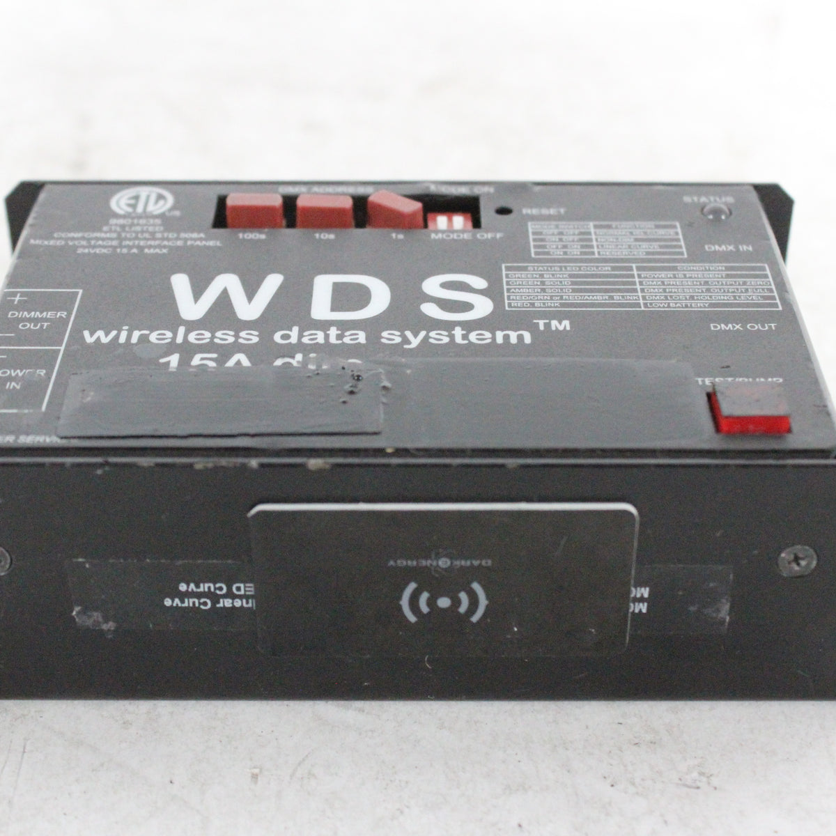 City Theatrical WDS 5520 1-Channel Wireless Data System 15A Dimmer ...