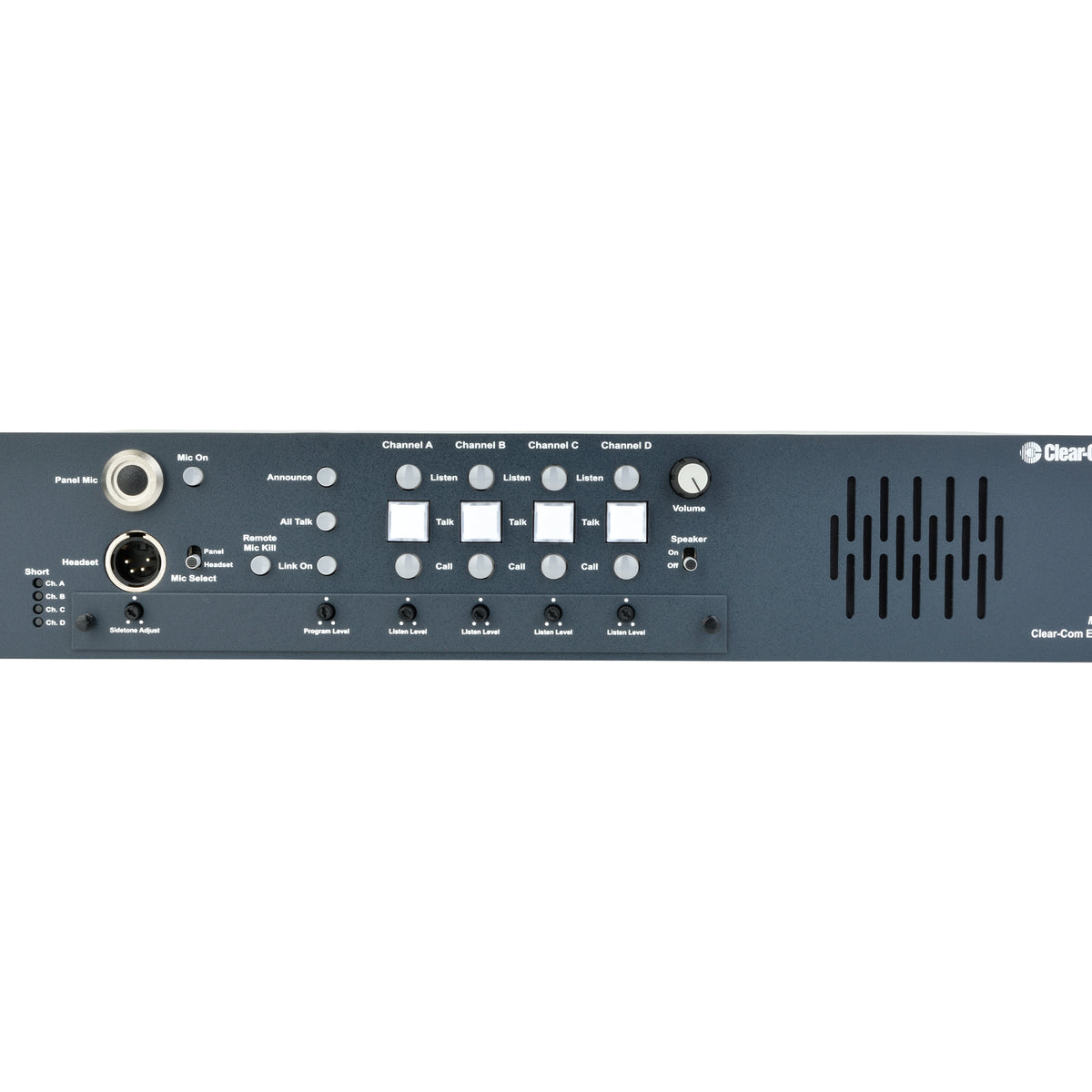 Clear-Com MS-704 2RU 4-Channel Main Station w/ Gooseneck Microphone ...