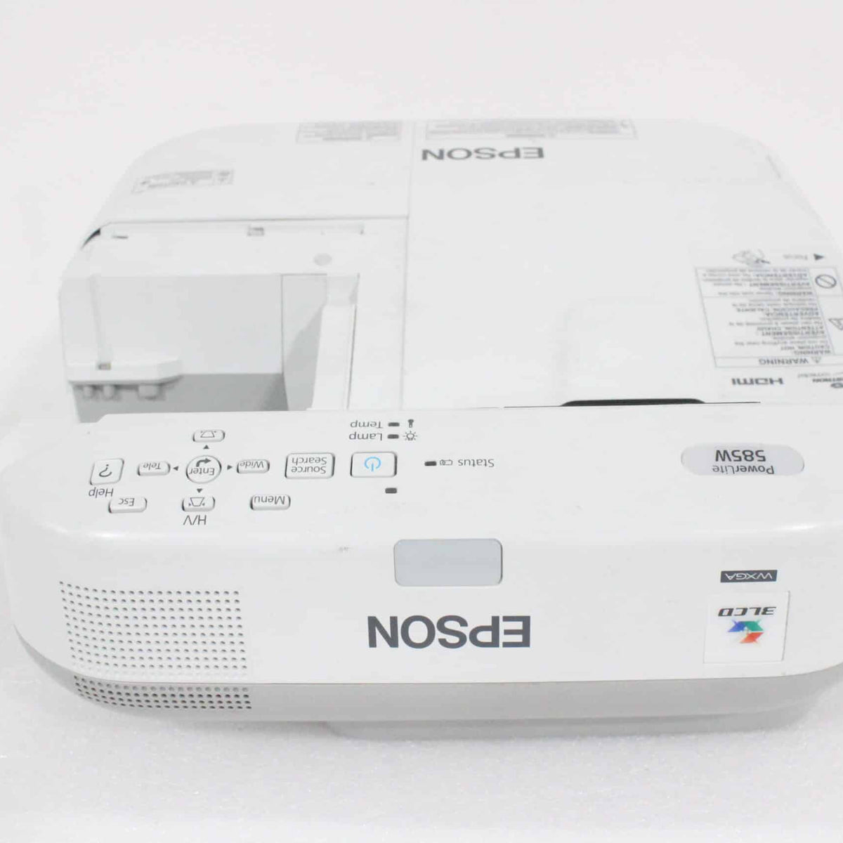 Epson 585W PowerLite WXGA 3LCD 3300 Lm Ultra-Short Throw HDMI Projecto ...