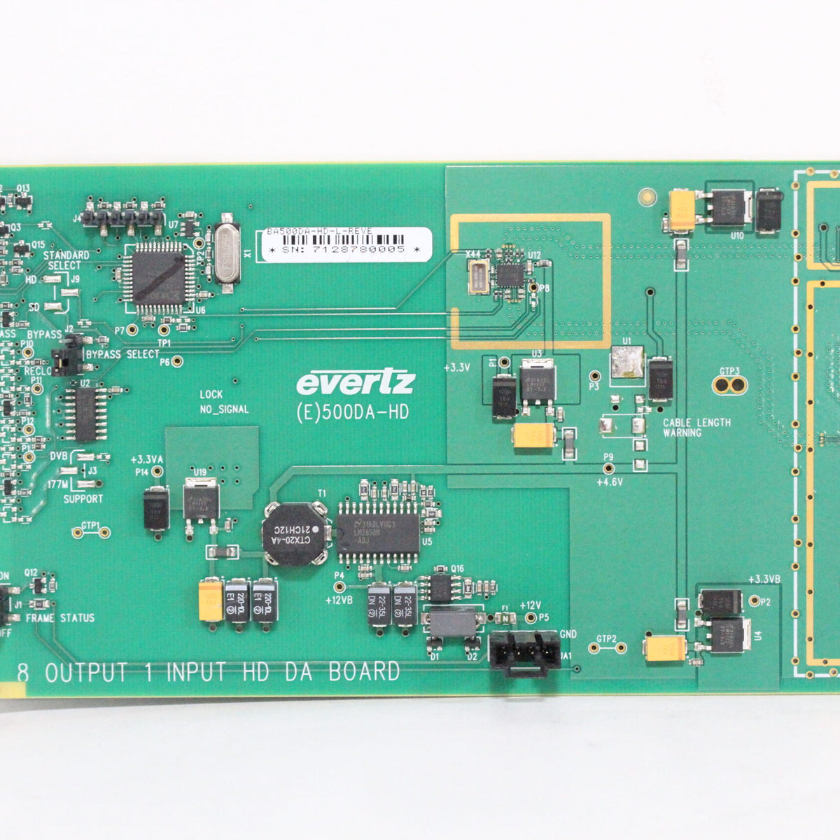 Evertz 500DA-HD-L Reclocking Distribution Amplifier – AVGear.com