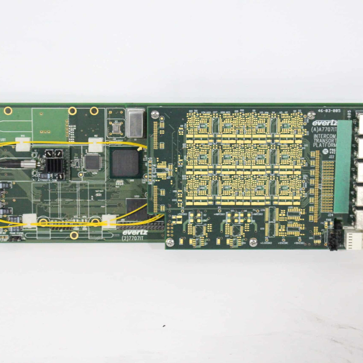 Evertz 7707AT13-8U 8-Channel Unbalanced AES Audio Fiber Transmitter Mu ...