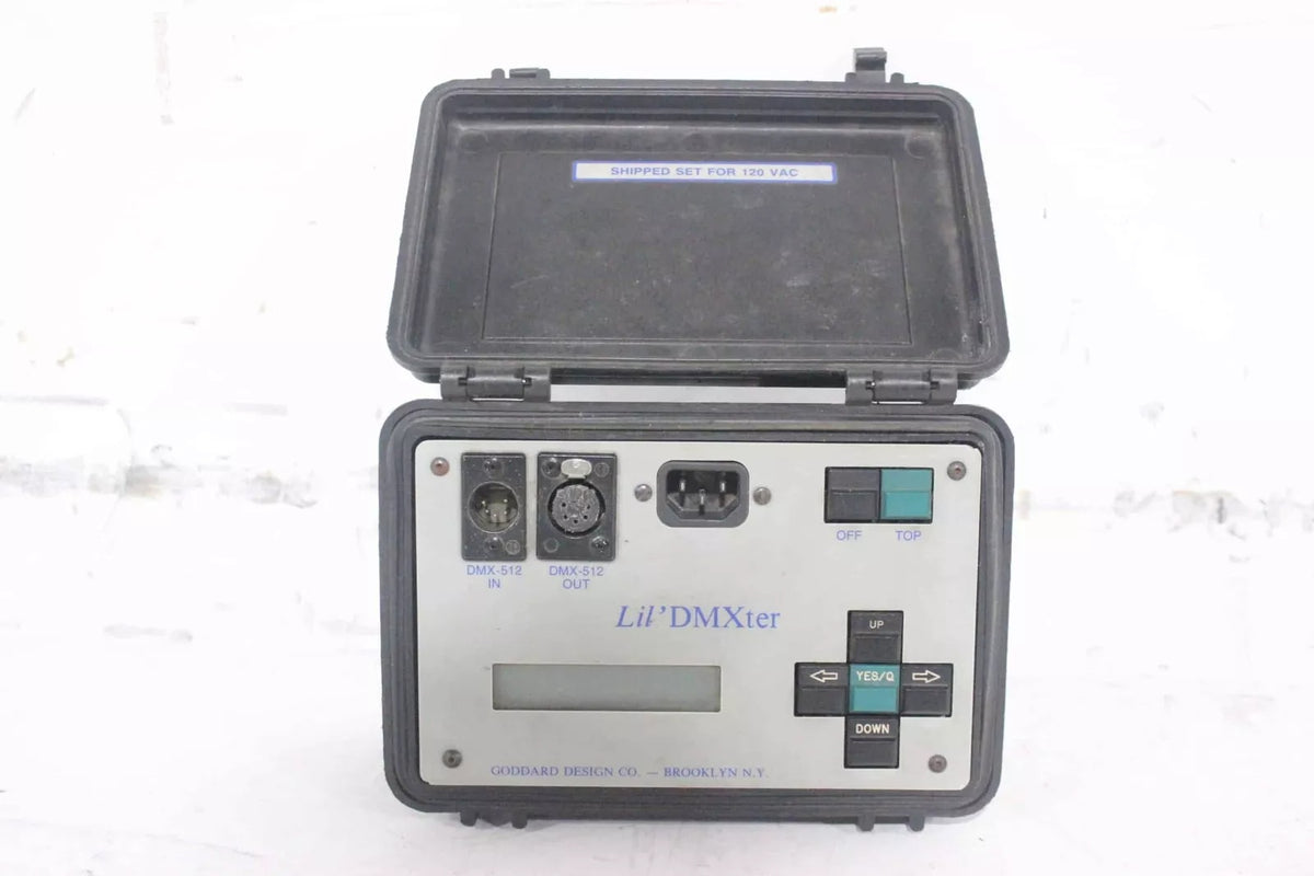 Goddard Design Co. Lil' DMXter DMX Tester in Locking Hard Case – AVGear.com