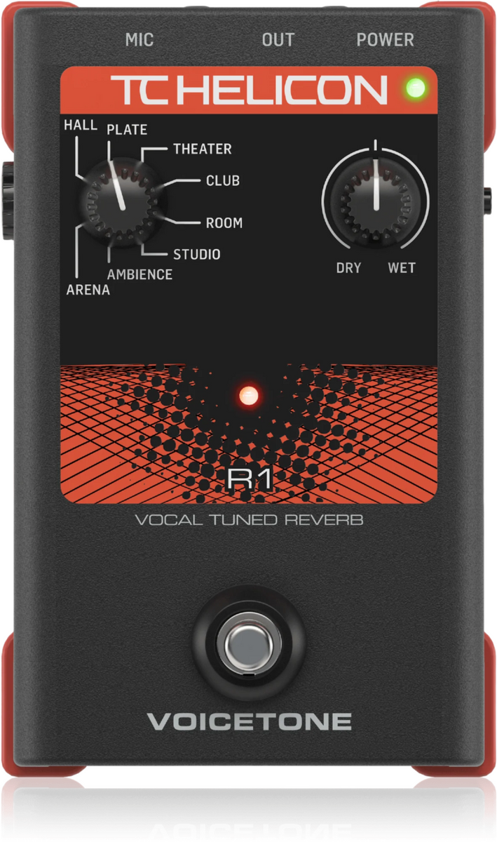 TC Helicon VOICETONE R1 Single-Button Stompbox for Studio-Quality Live ...