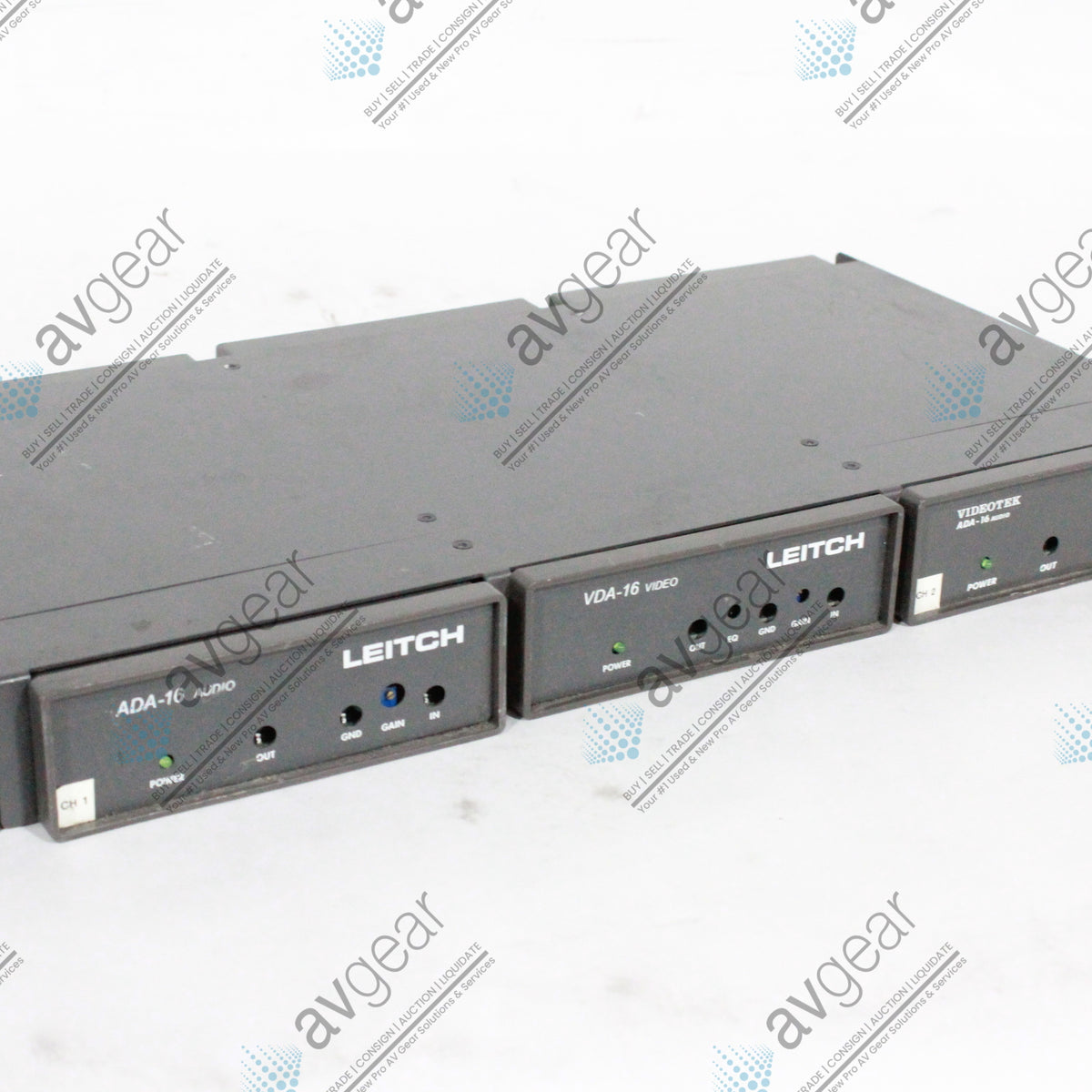 LEITCH ADA-16 AUDIO, VIDEOTEK DAT-2, VDA-16 VIDEO (No power supply ...