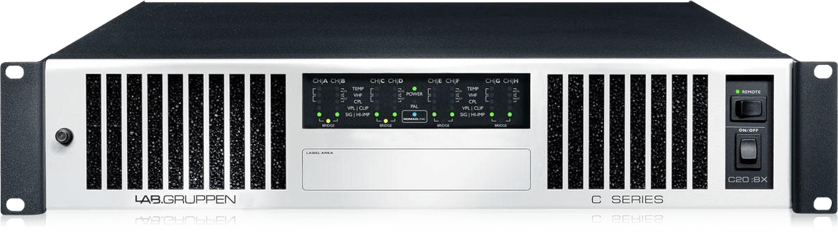 Lab.Gruppen C20:8X 2000W 8-Channel Amplifier w/ NomadLink Network Moni ...