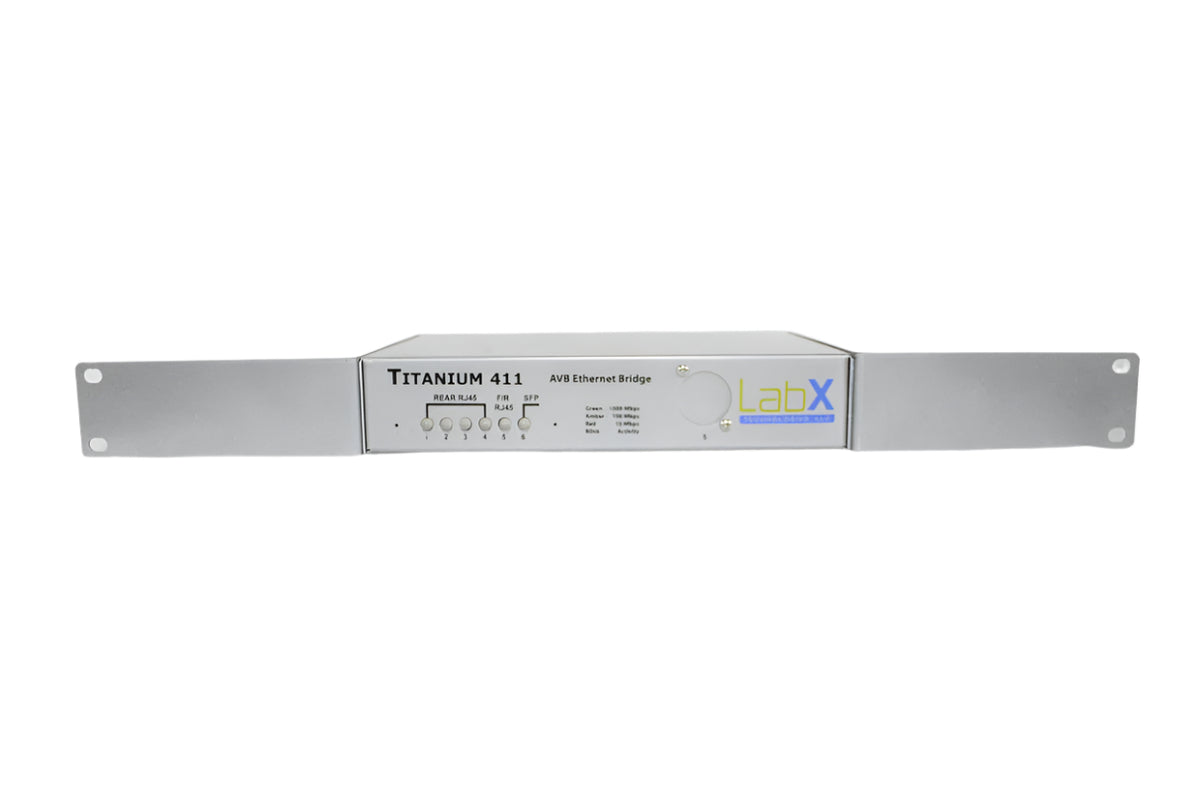 Lab X Technologies Titanium 411 Audio Video Bridge Ethernet Switch ...