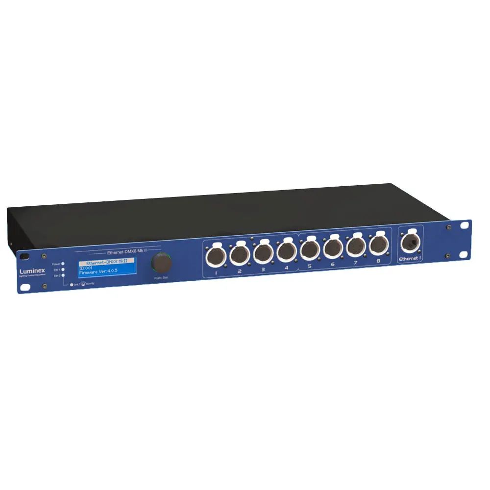 Luminex Lighting Control Equipment DMX8 MKII Ethernet Node – AVGear.com