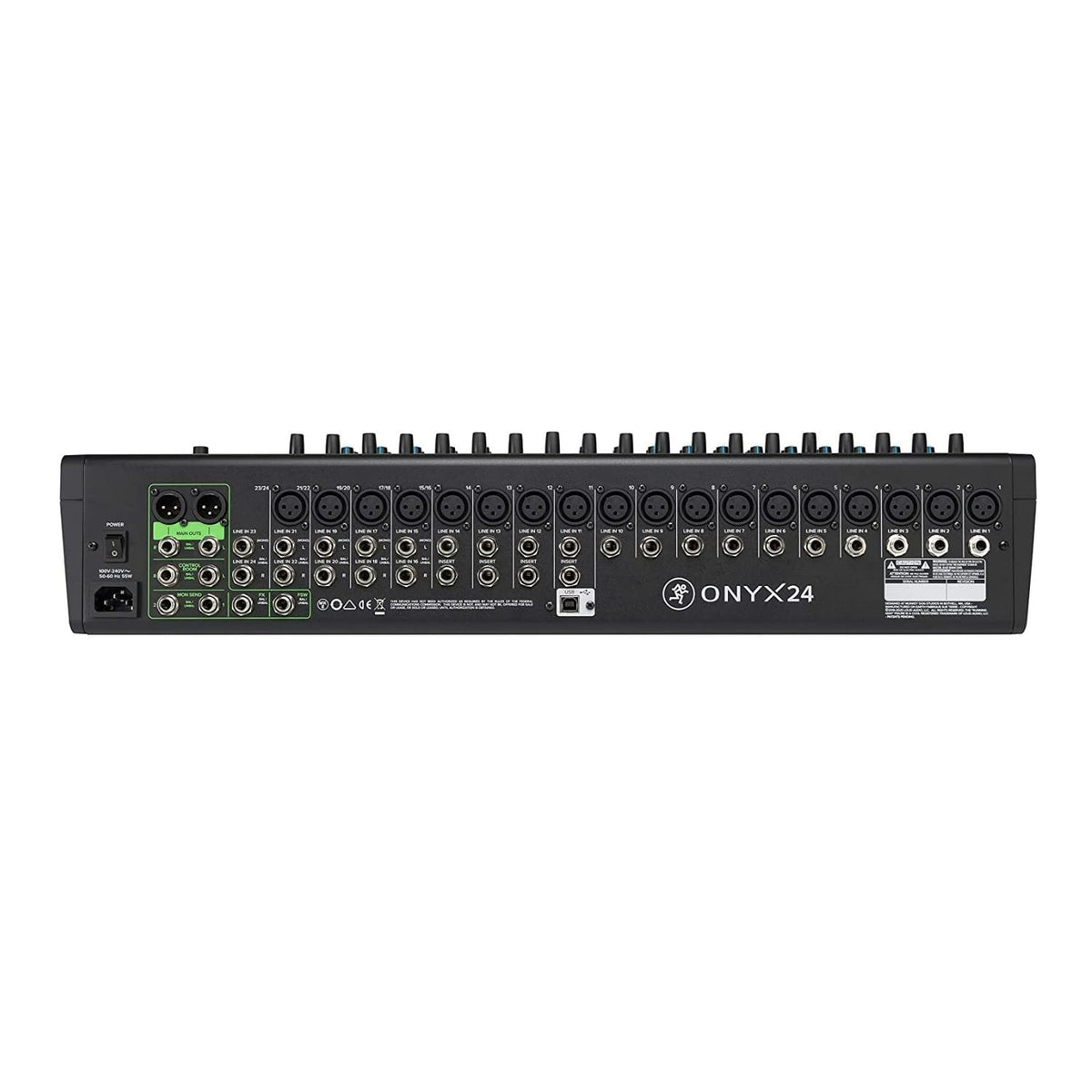 Mackie Onyx24 24-Channel Premium Analog Mixer with Multi-Track USB ...