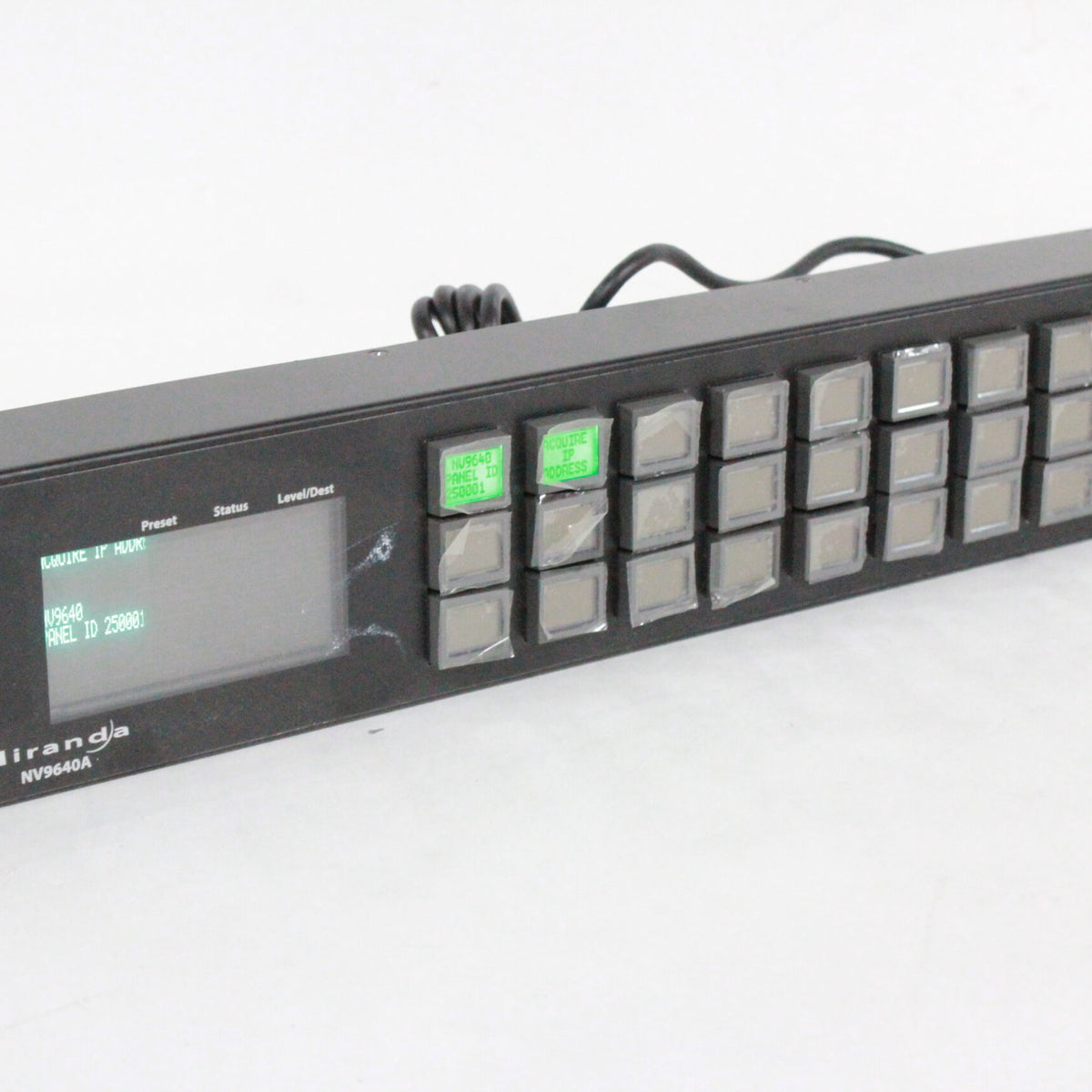 Miranda NV9640A 2 RU LCD X-Y Control Panel – AVGear.com
