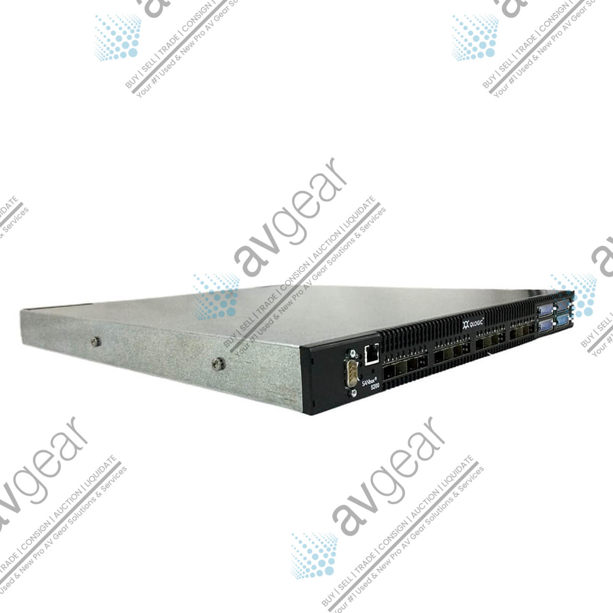 Qlogic SANbox 5202 16-Port Full Fabric 2GB Switch w/ Transceivers (Stu ...
