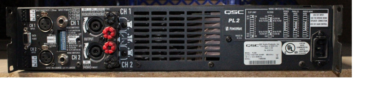 QSC PL230 Powerlight 2 Series Professional Power Amplifiers – AVGear.com