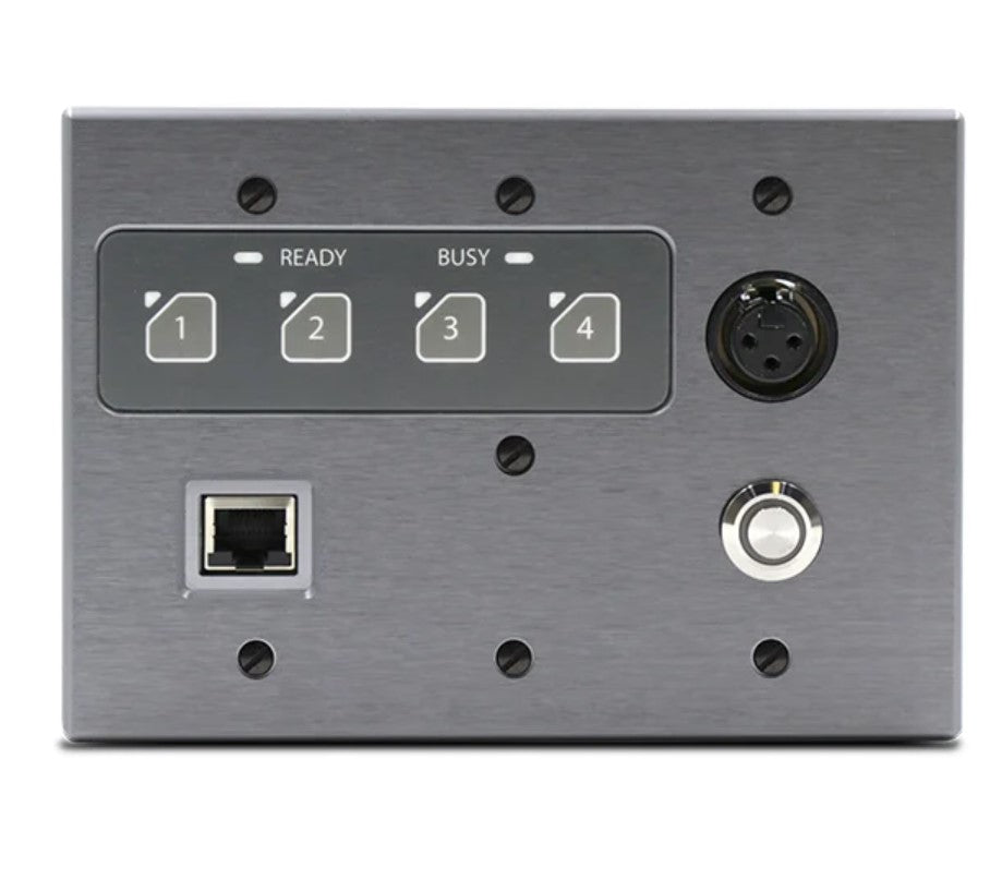 QSC Zip4-3G Dante/AES67 four-zone paging station (Attero Tech) – AVGear.com
