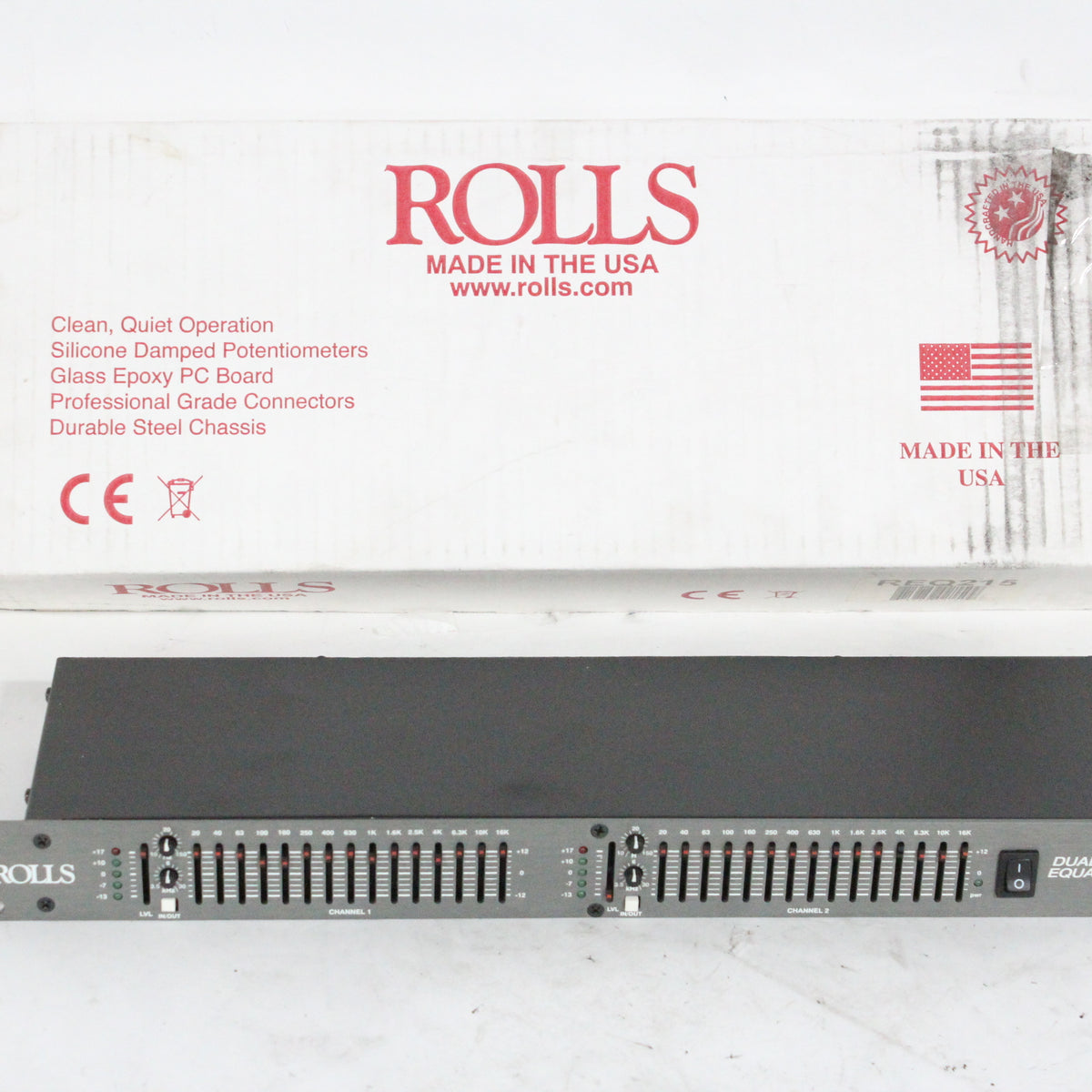 Rolls REQ-215 Dual 15-Band EQ (Open Box) – AVGear.com