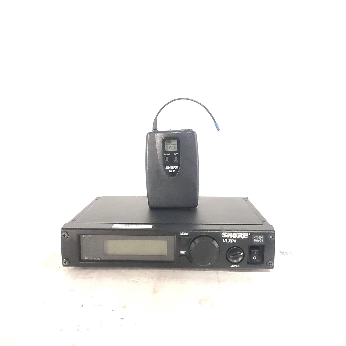 Shure ULXP4 Wireless System (G3: 470-506 MHz) w/ Shure ULX Belt Pack ...