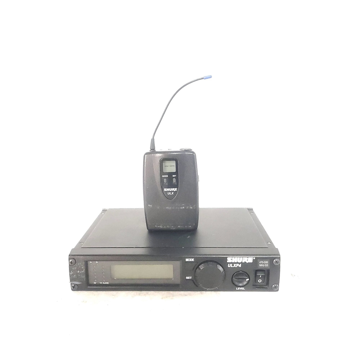 Shure ULXP4 Wireless System (G3: 470-506 MHz) w/ Shure ULX Belt Pack ...