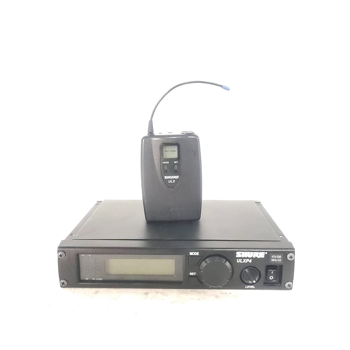Shure ULXP4 Wireless System (G3: 470-506 MHz) w/ Shure ULX Belt Pack ...
