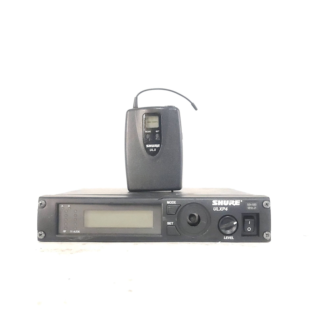Shure ULXP4 Wireless System (J1: 554-590 MHz) w/ Shure ULX Belt Pack ...