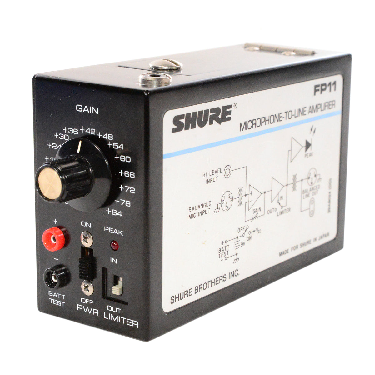 Shure FP11 Microphone-to-Line Amplifier – AVGear.com