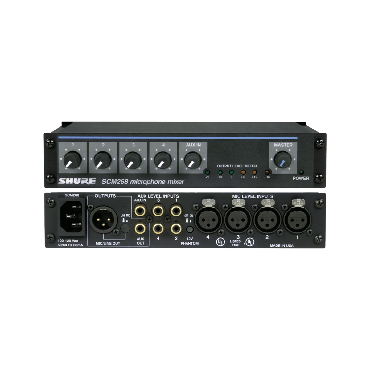 Shure M268 4-Channel Microphone Mixer – AVGear.com