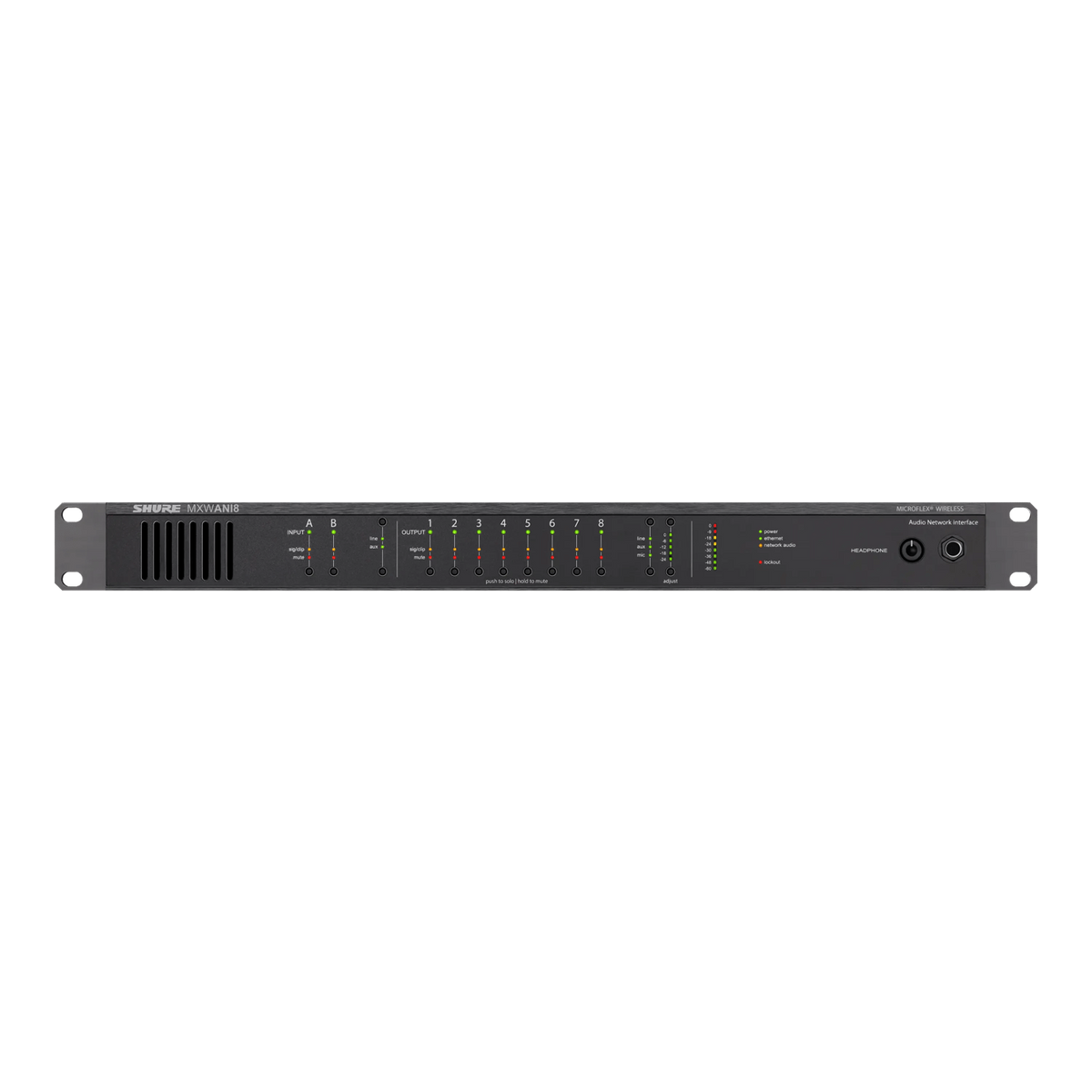 Shure MXWANI8 8-Channel Audio Network Interface – AVGear.com