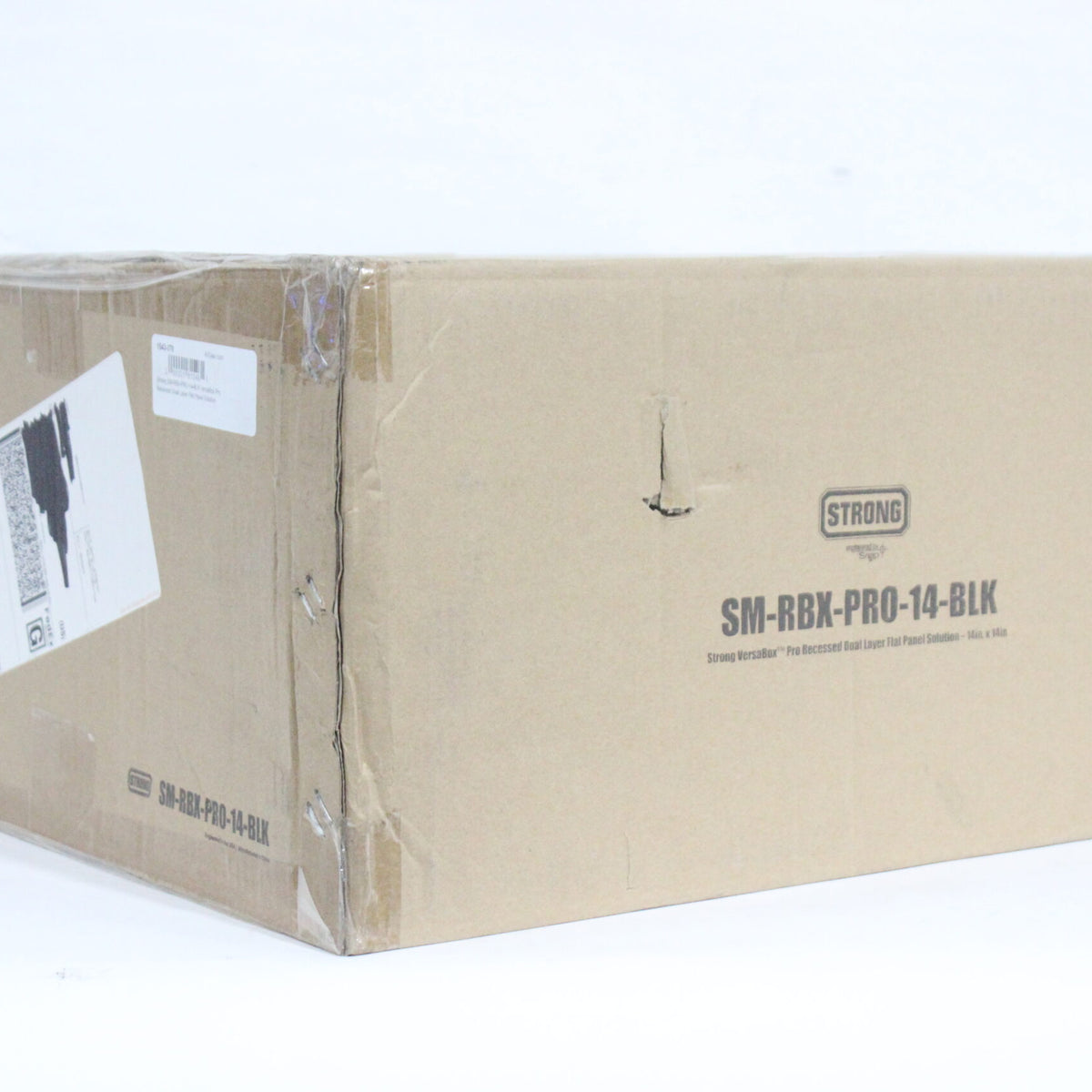 Strong SM-RBX-PRO-14-BLK VersaBox Pro Recessed Dual Layer Flat Panel S ...