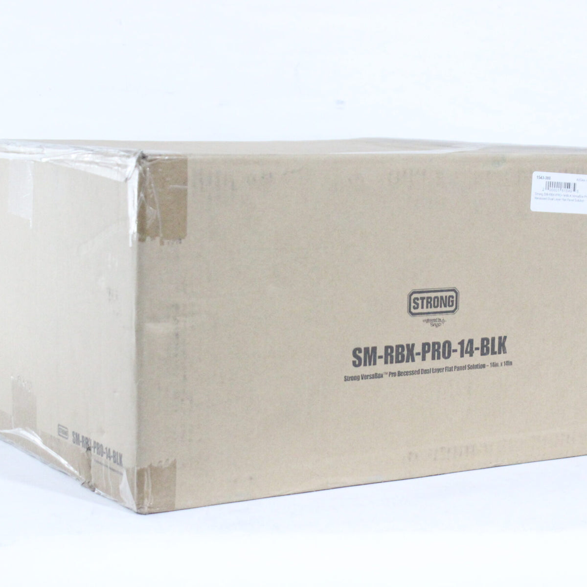 Strong SM-RBX-PRO-14-BLK VersaBox Pro Recessed Dual Layer Flat Panel S ...