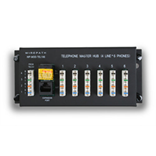 Wirepath WP-MOD-TEL 1x6 Telephone Distribution Module – AVGear.com
