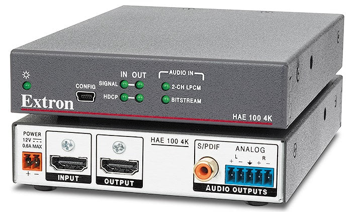 Extron HAE 100 4K, Audio De-Embedder – AVGear.com