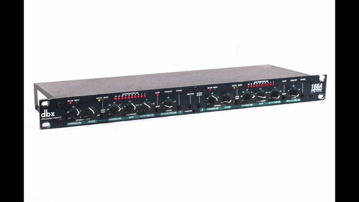 DBX 166A 2-Channel Compressor & Limiter – AVGear.com