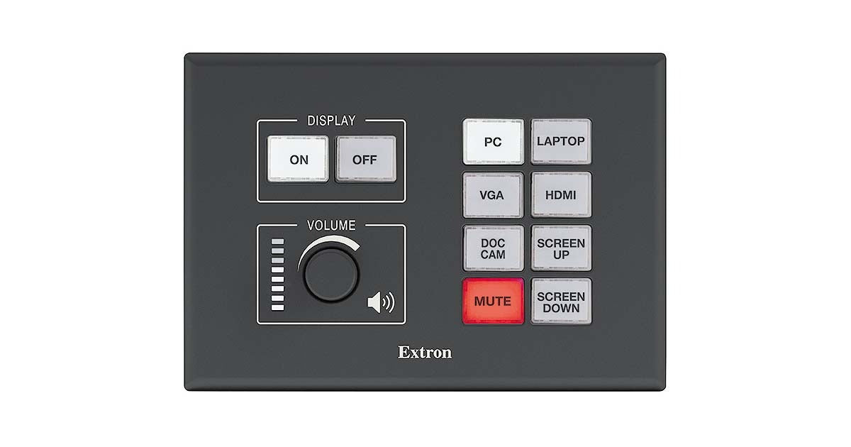 Extron MLC Plus 200 MediaLink Plus Ethernet Wall Controller – AVGear.com